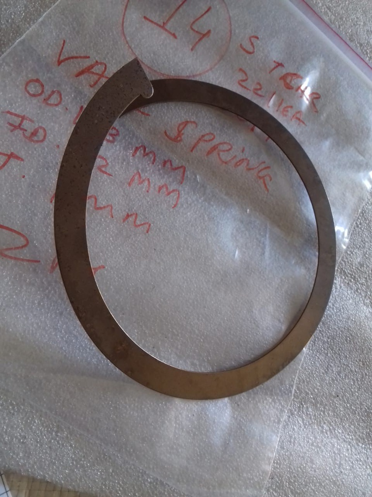 VALVE SPRING OF SUCTION GAS TCAR 22/16A | ALM SHIP EQUIPMENTS